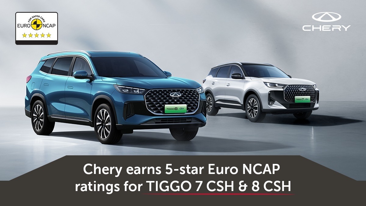 Chery Earns 5-Star Euro NCAP Ratings