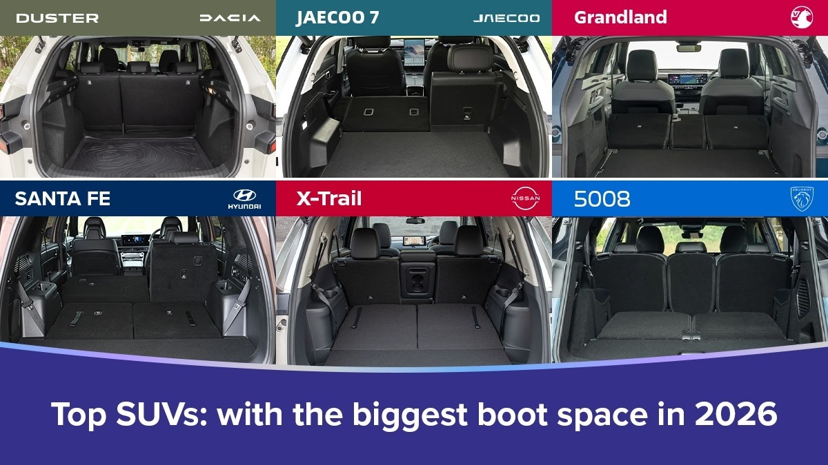 Top SUVs: with the biggest boot space in 2026!